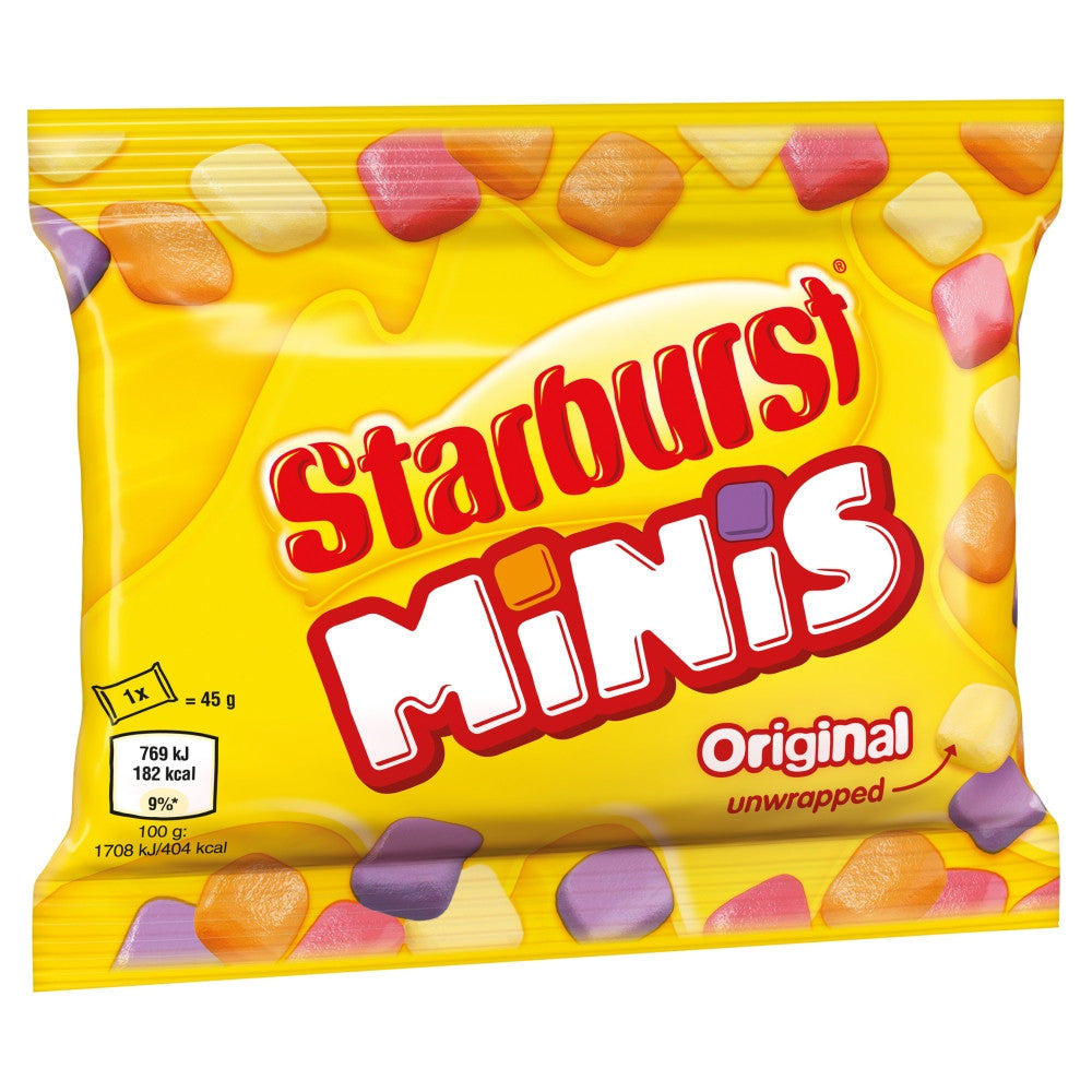 Starburst Minis Original Fruit Chews Bags 45G (4 Pack) – Noam's Kosher ...